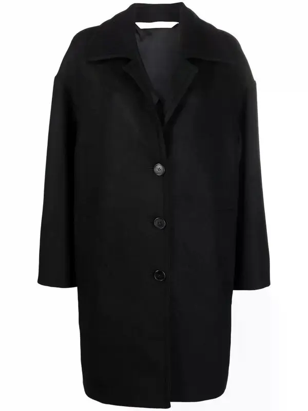 Palm Angels Logo-print Oversized Coat