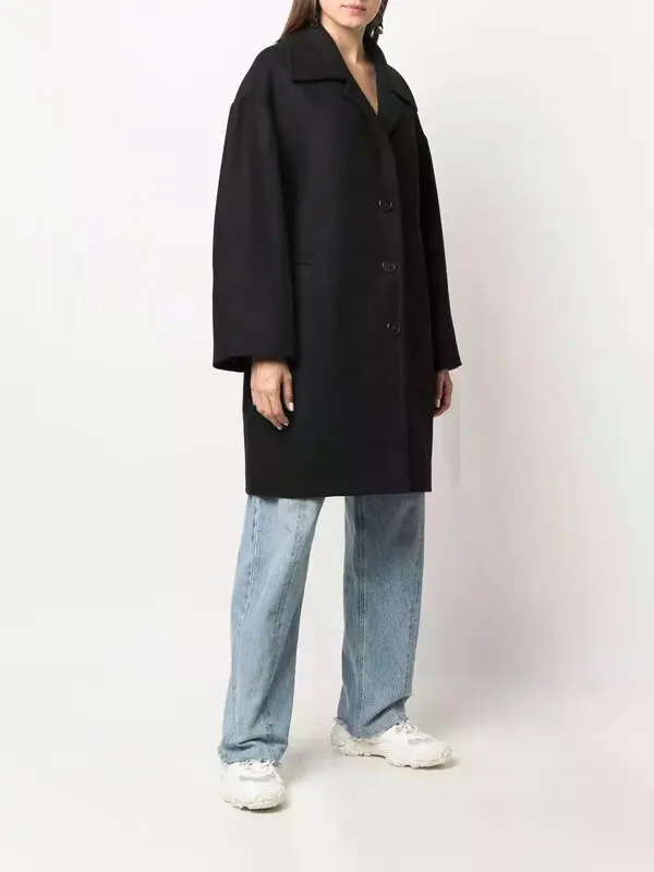 Palm Angels Logo-print Oversized Coat