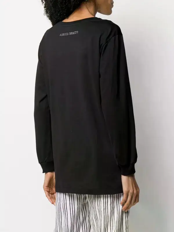 Alberta Ferretti Aquarius Crystal Embellished T-shirt