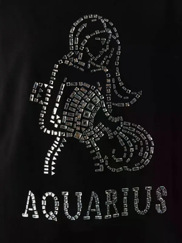 Alberta Ferretti Aquarius Crystal Embellished T-shirt