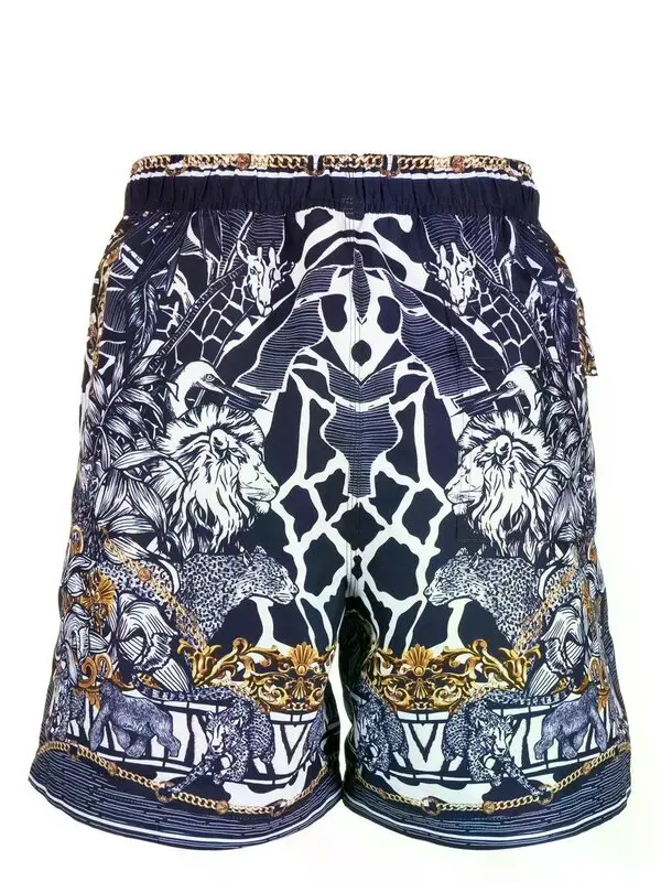 Camilla Graphic-print Elasticated Swim Shorts