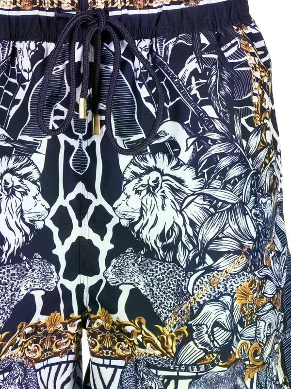 Camilla Graphic-print Elasticated Swim Shorts