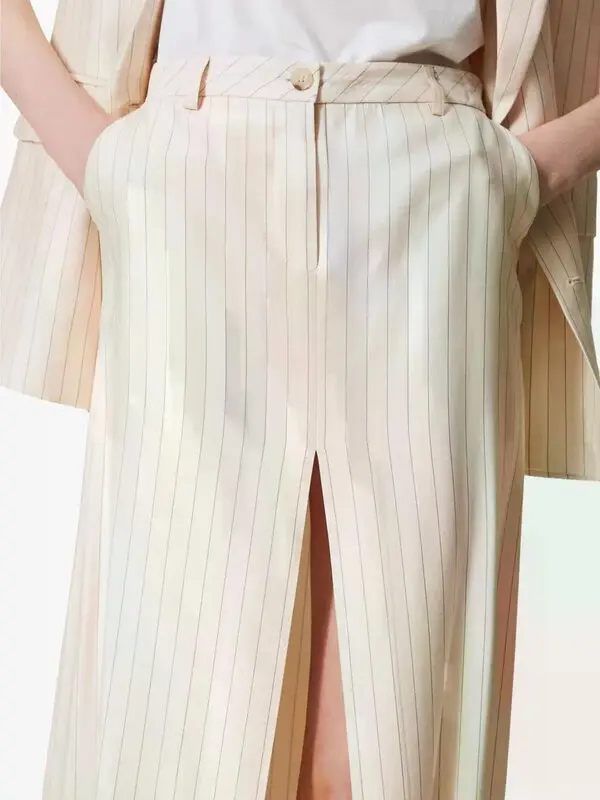 TWINSET Pinstripe Pattern Skirt