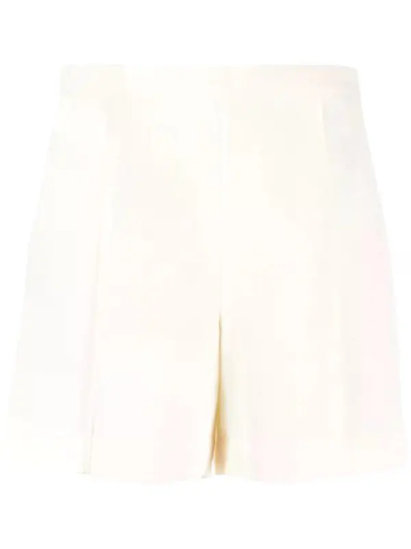 Vince High-waisted Pressed-crease Shorts
