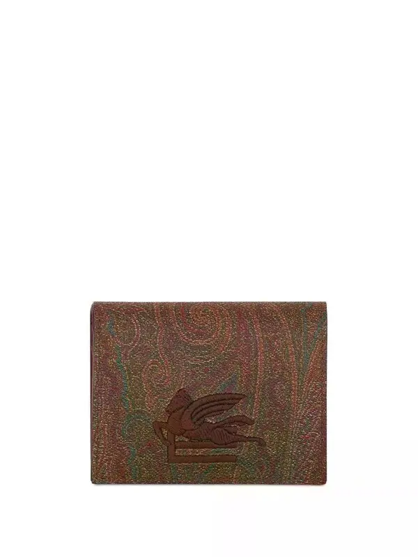 Etro Paisley-print Bi-fold Cardholder - Red
