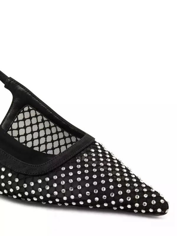 JIMMY CHOO Amel 50mm Crystal-embellished Slingback Pumps