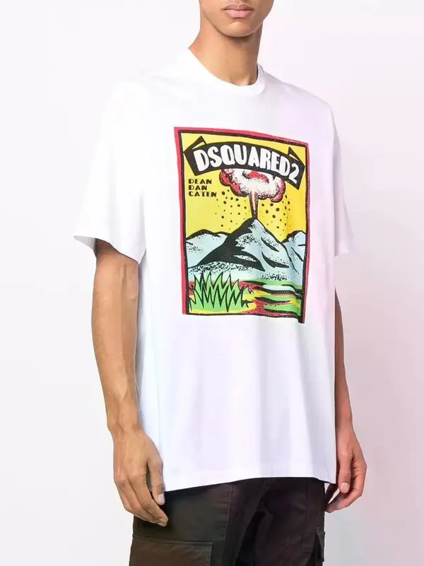 Dsquared2 Graphic-print Cotton T-shirt