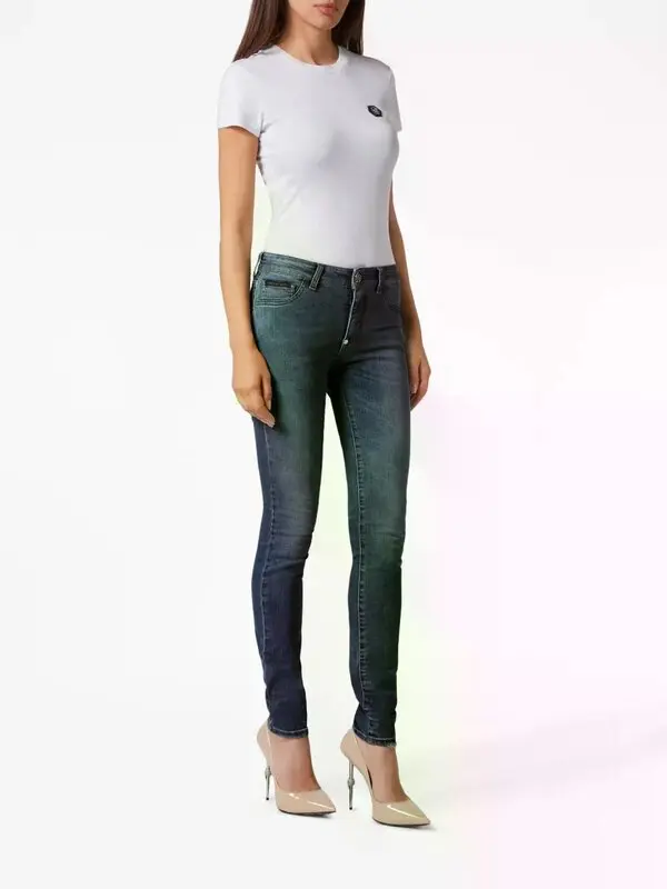 Philipp Plein Stone-washed Jeggings - Blue