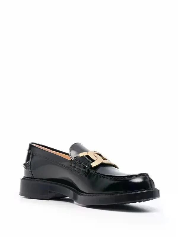 TOD'S Chain-plaque Loafers