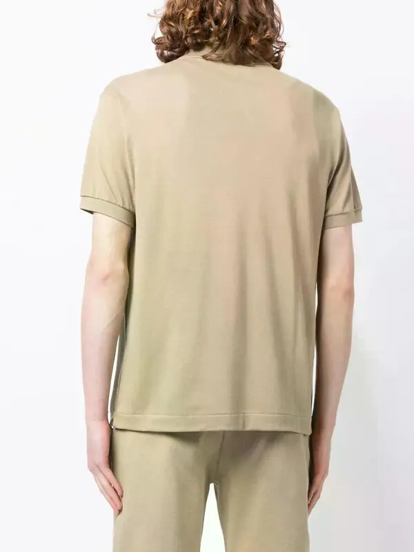 Lacoste Embroidered-logo Short-sleeve Polo Shirt - Brown