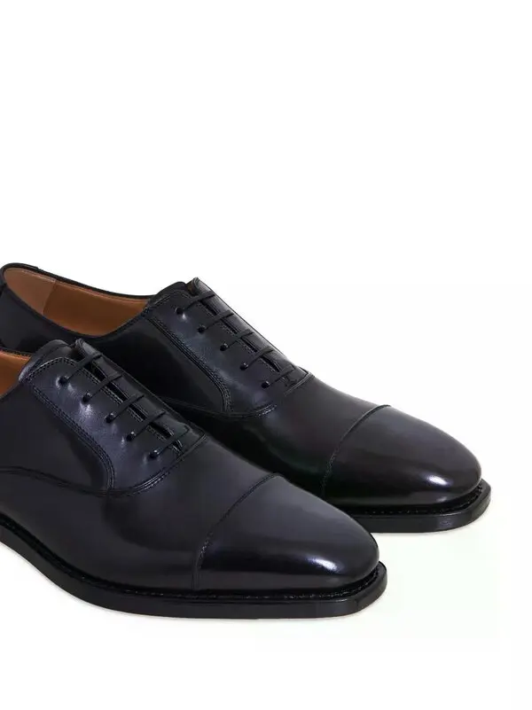 FERRAGAMO Tonal Toecap Leather Oxford Shoes