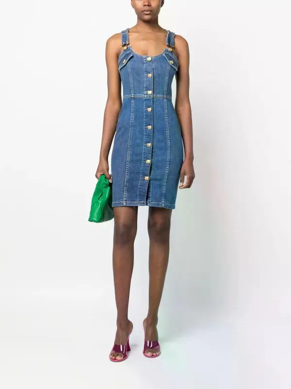 Moschino Button-up Denim Minidress