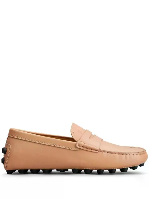 TOD'S Gommino Macro 52k Leather Loafers - Neutrals
