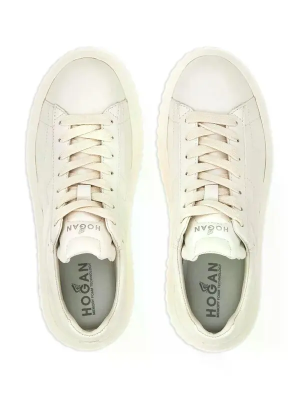 Hogan H-stripes Low-top Sneakers - White