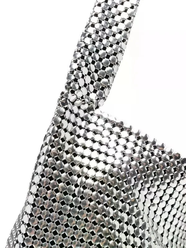 Rabanne Pixel Tote Bag - Silver