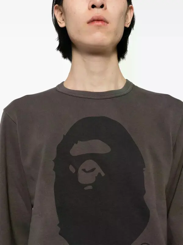 A BATHING APE Ape Head Brushed-cotton Sweatshirt