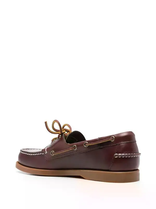 SEBAGO Leather Boat Shoes - Brown