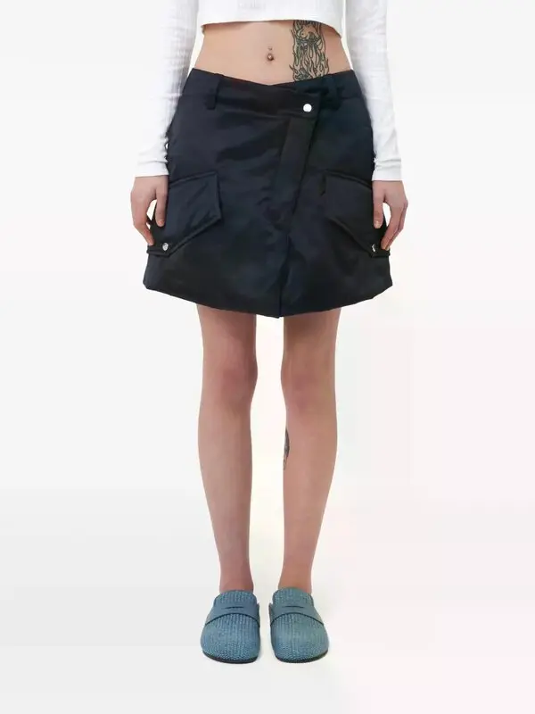 JW Anderson A-line Cargo Miniskirt - Blue