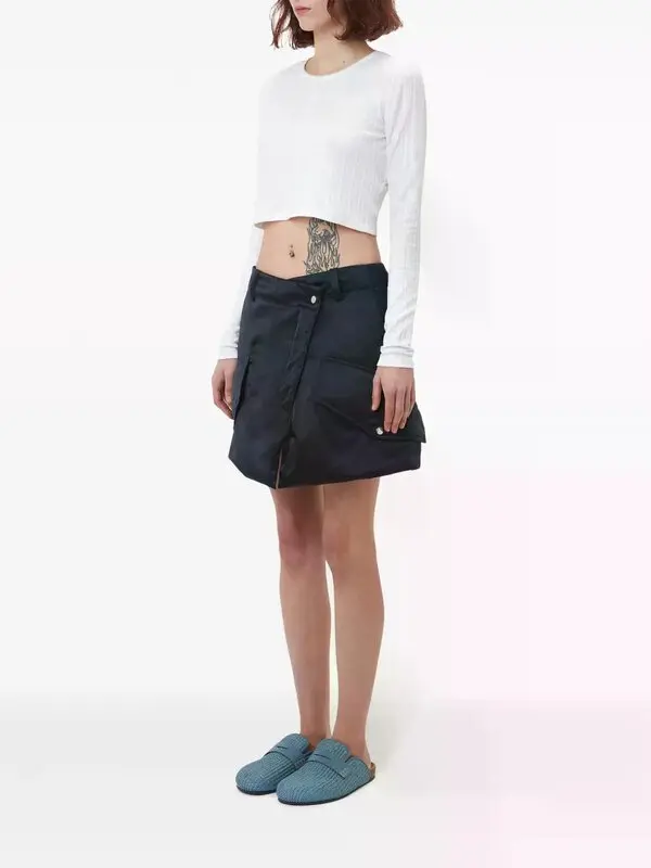 JW Anderson A-line Cargo Miniskirt - Blue