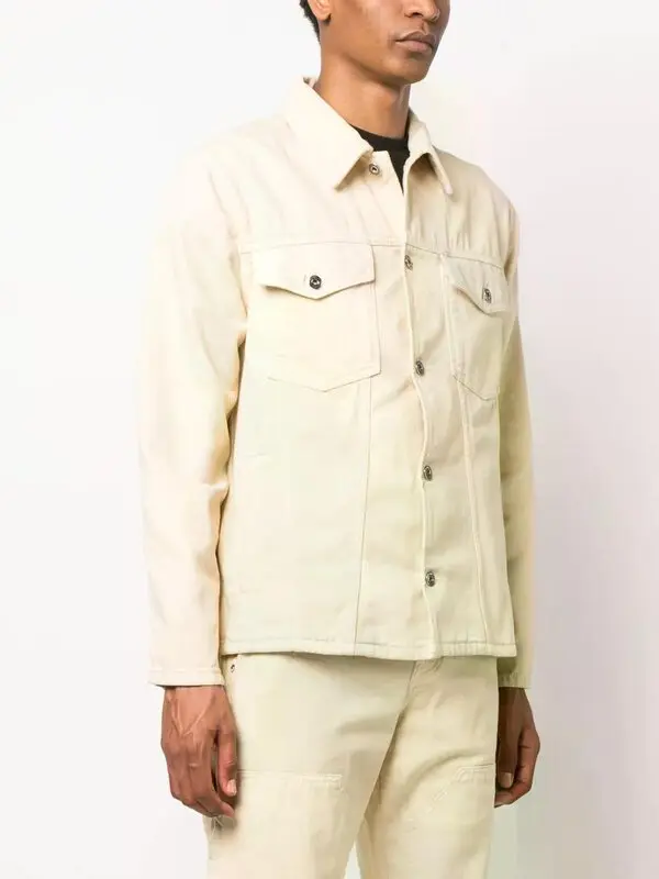 Off-White Embroidered-motif Denim Shirt