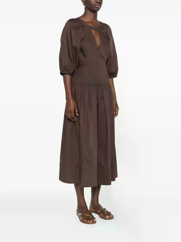 TWINSET Poplin Midi Dress