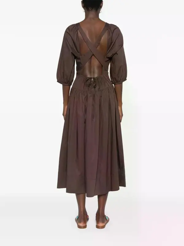 TWINSET Poplin Midi Dress
