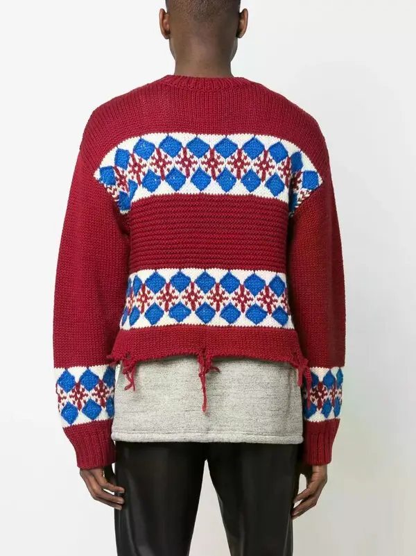 Dsquared2 Distressed-finish Wool Jumper