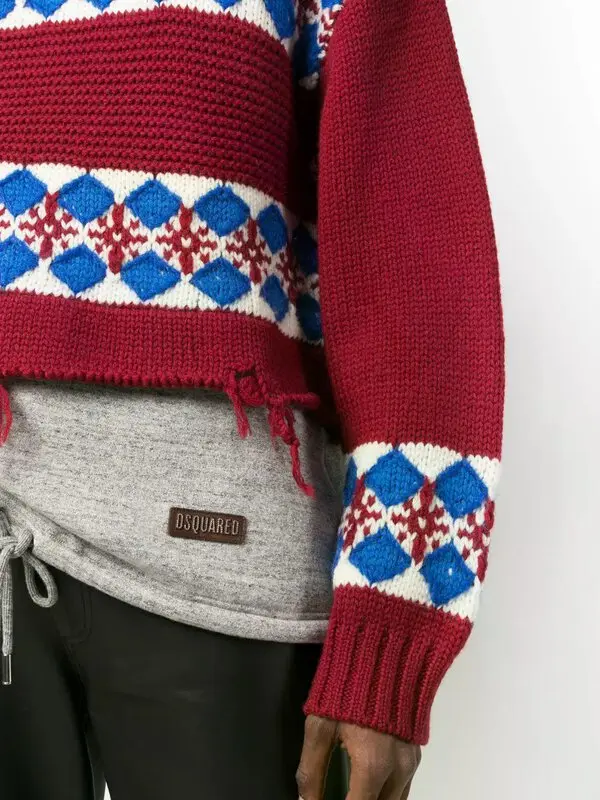 Dsquared2 Distressed-finish Wool Jumper