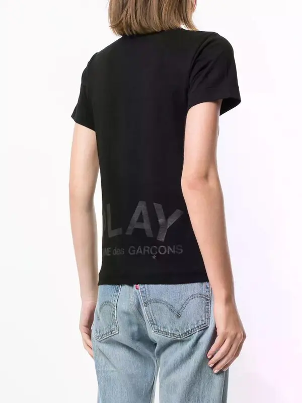 Play Comme Des Garcon Logo Print T-shirt