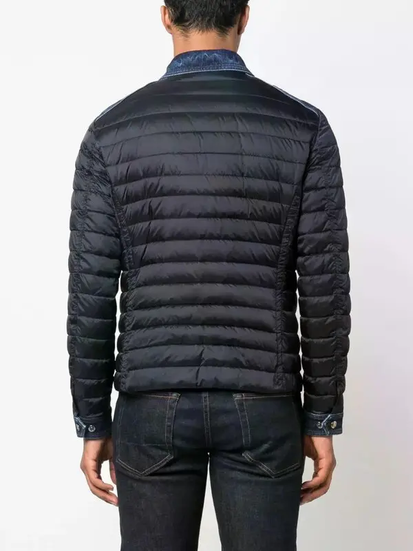 MOORER Crespi Padded Shirt Jacket - Blue