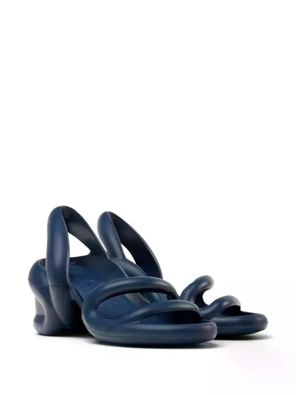 Camper Kobarah Sculpted Heel Slingback Sandals - Blue