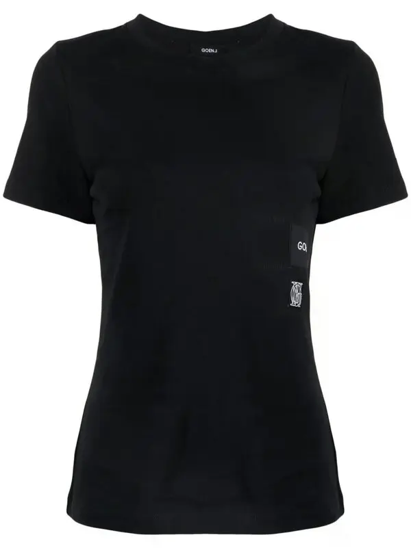 Goen.j Logo-print Cotton T-shirt - Black