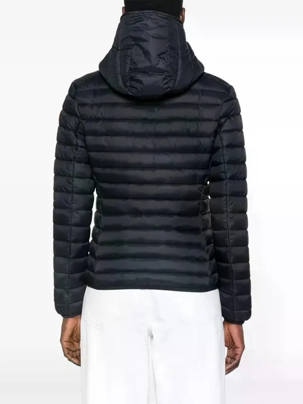 SAVE THE DUCK Logo-patch Padded Jacket - Black