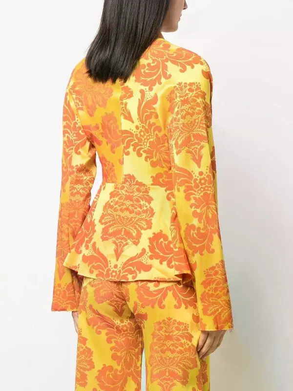 MARQUES' ALMEIDA Floral Print Tie-front Jacket