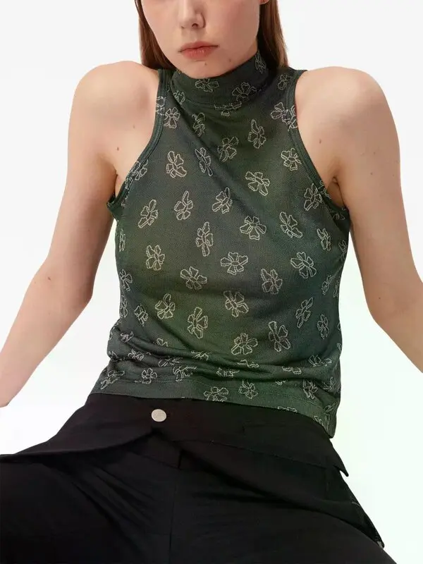 MARGHERITA MACCAPANI Kendra Monogram-jacquard Top