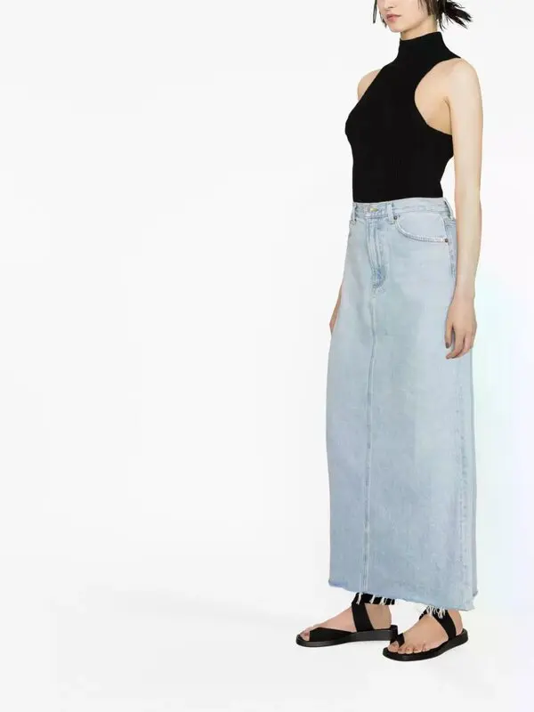AGOLDE Maxi Denim Skirt