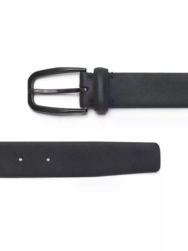 Zegna Leather Belt - Black