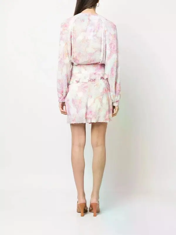 IRO PARIS Floral-print Dress With Asymmetric Design
