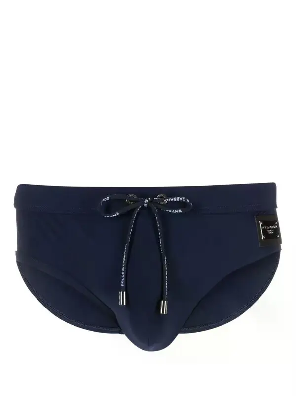 Dolce & Gabbana Logo Swim Trunks - Blue