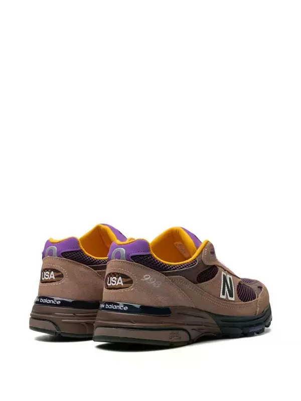 NEW BALANCE Made In Usa 993 'mushroom/midnight Violet' Sneakers - Brown