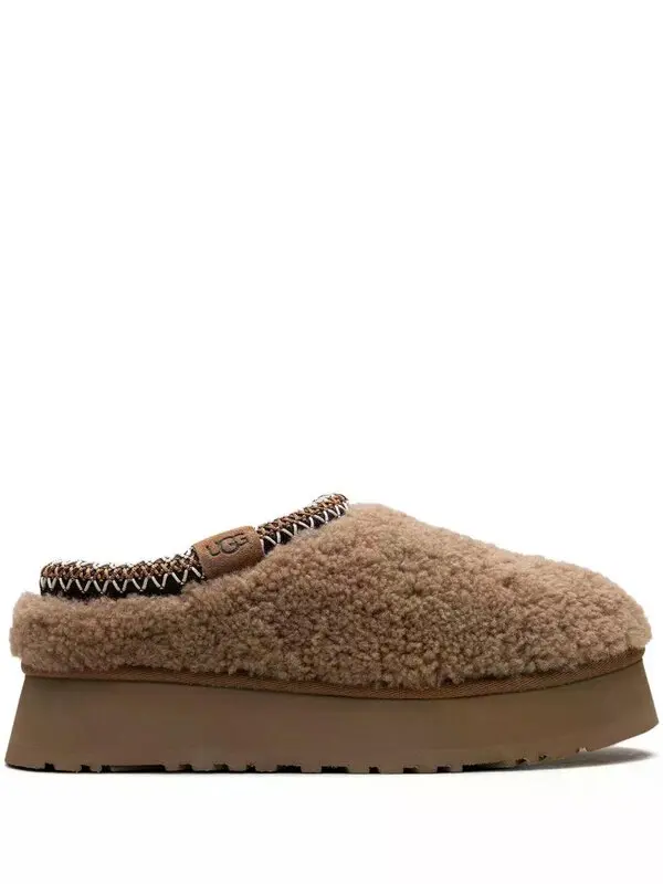 UGG Tazz Maxi Curly Chestnut Slippers - Brown