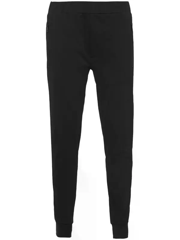 Prada Logo-plaque Slim-fit Trousers