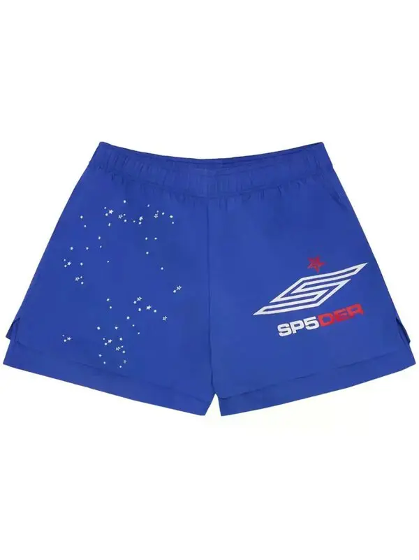 SP5DER Pro Track Shorts - Blue