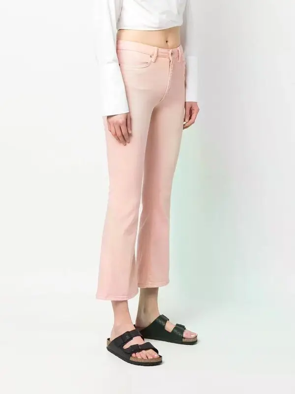 DONDUP Low-rise Flared Trousers - Pink