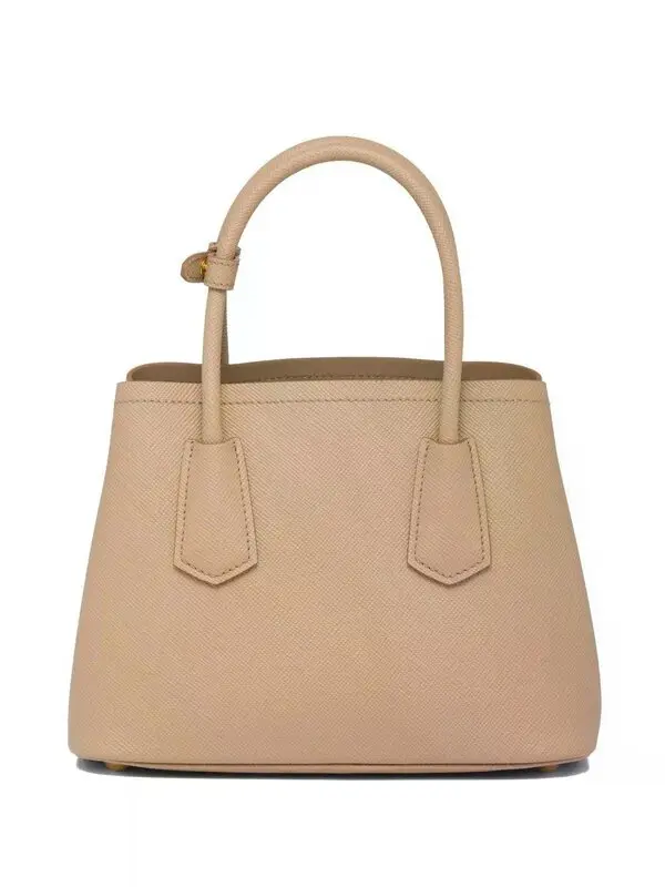Prada Saffiano Leather Tote Bag - Neutrals
