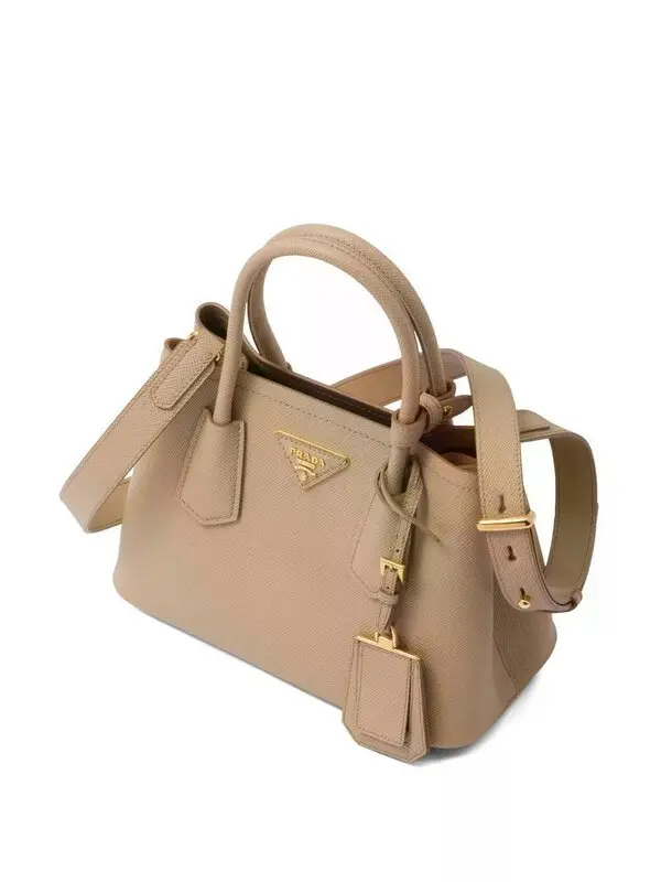 Prada Saffiano Leather Tote Bag - Neutrals
