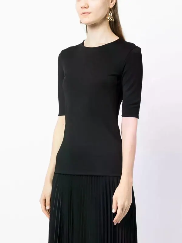 JIL SANDER Round Neck Short-sleeved T-shirt - Black