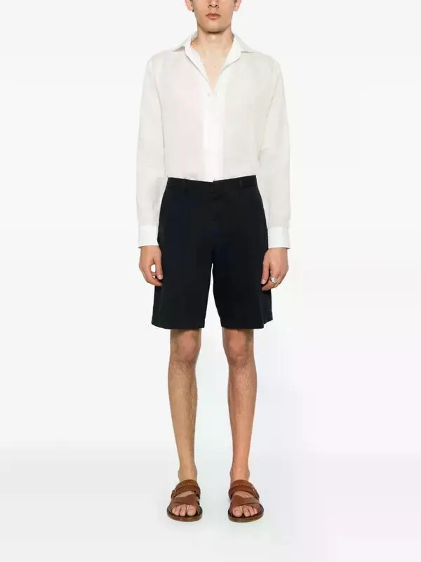 Brioni Classic-collar Linen Shirt
