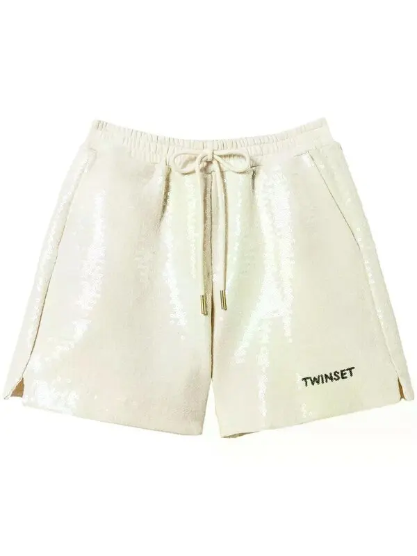 TWINSET Sequin-embellished Shorts