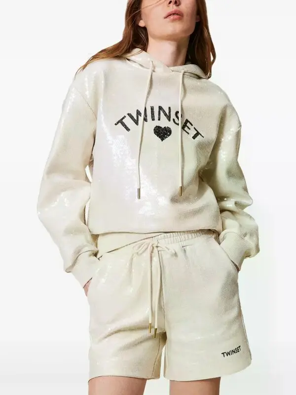 TWINSET Sequin-embellished Shorts